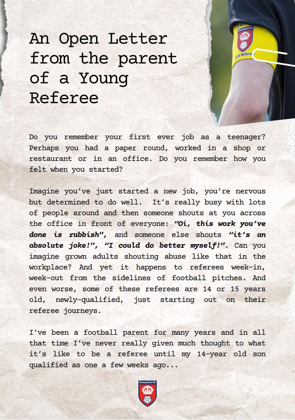 Anti-Bullying Week - Whiteley Wanderers Football Club